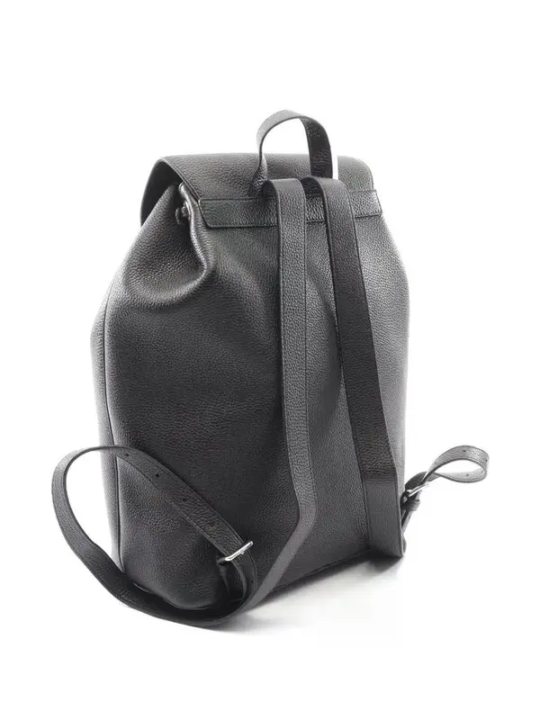 Celine 2010-2026 Large Leather Folco Backpack - Black