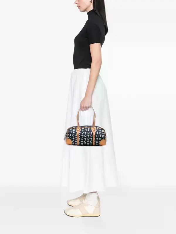 Celine 2000 Macadam Denim Shoulder Bag