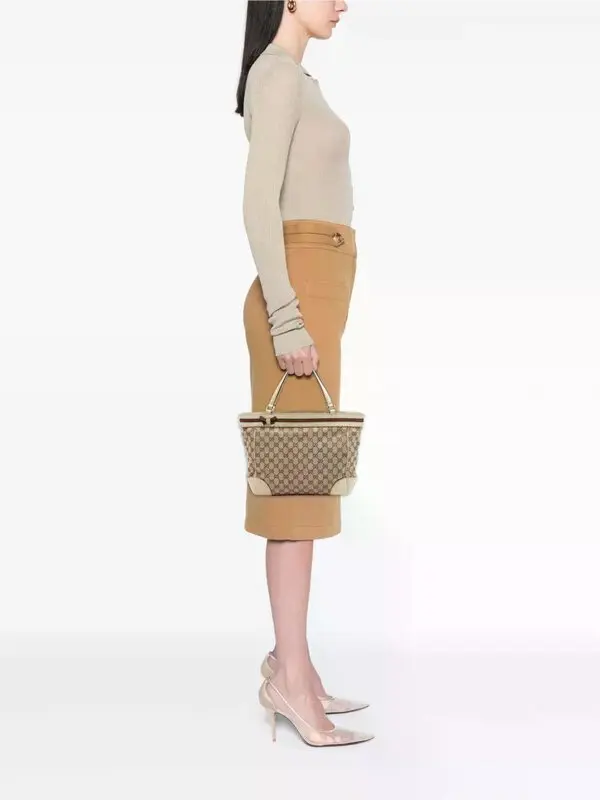 Gucci Gg Canvas Web Mayfair Tote Bag - Neutrals