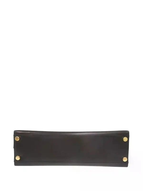 FERRAGAMO Leather Gancini Top Handle Satchel