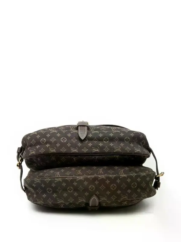 LOUIS VUITTON 2009 Monogram Mini Lin Saumur 30 Crossbody Bag - Brown