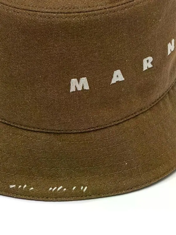 Marni Logo-embroidered Bucket Hat