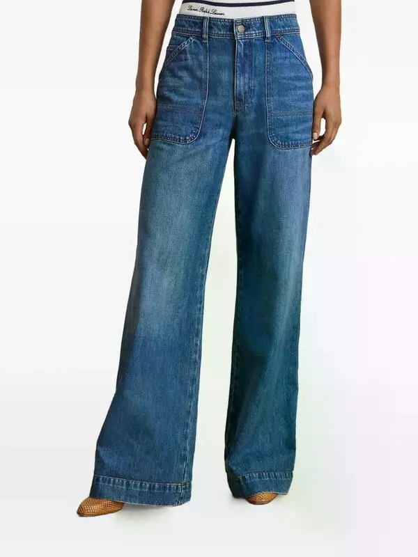 Ralph Lauren Patch-pocket Wide-leg Jeans