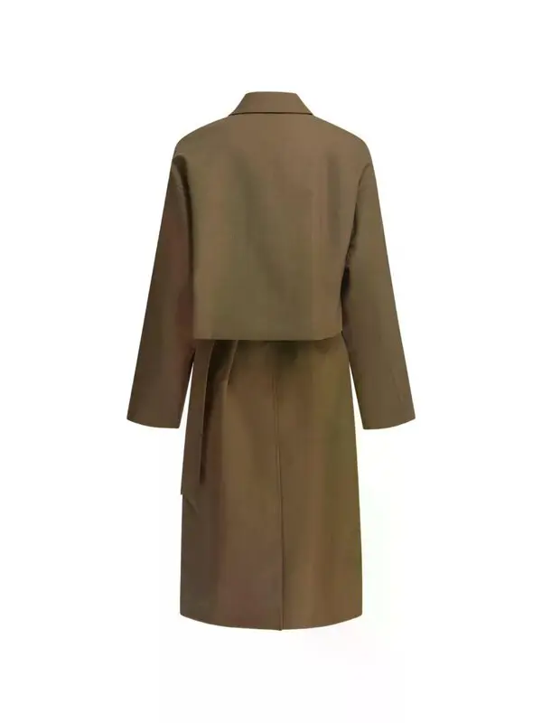 Auralee Belted Layered Coat