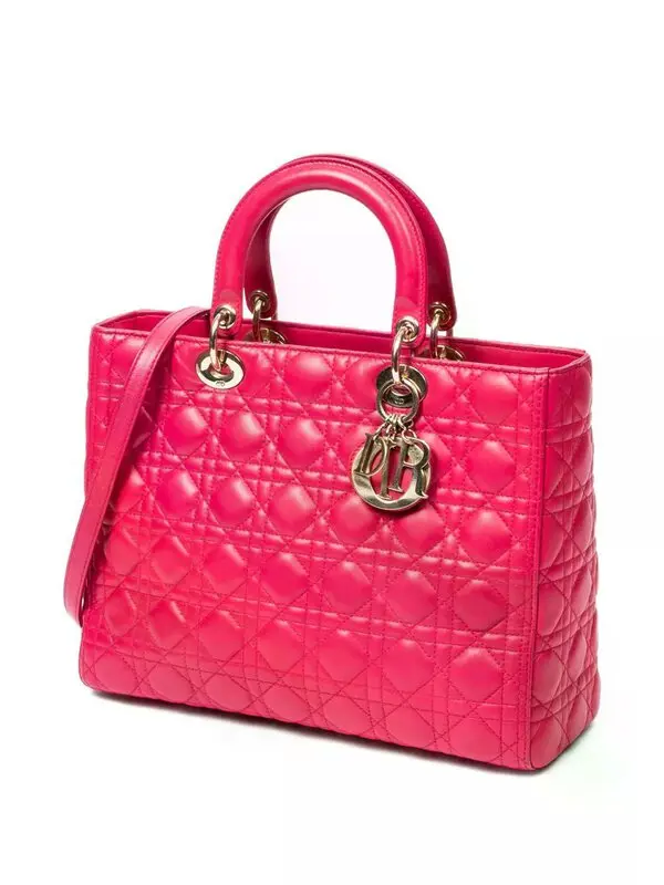Dior Large Lady Tote - Pink