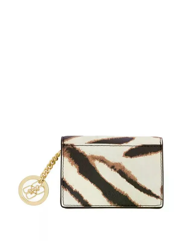GANNI Bou Zebra-print Wallet