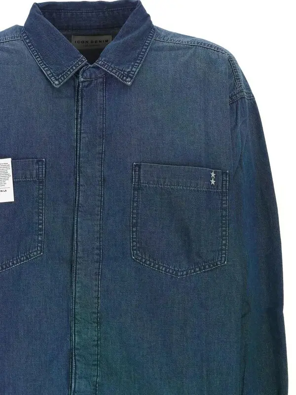 ICON DENIM LOS ANGELES Seth Patch-pocket Denim Shirt