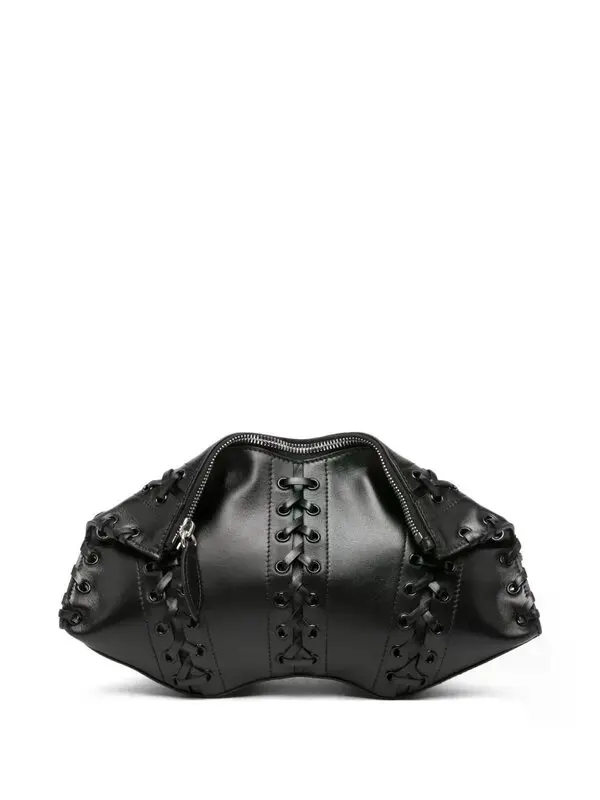 Alexander McQueen Manta Clutch - Black