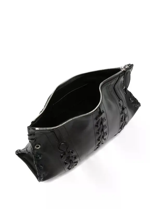 Alexander McQueen Manta Clutch - Black