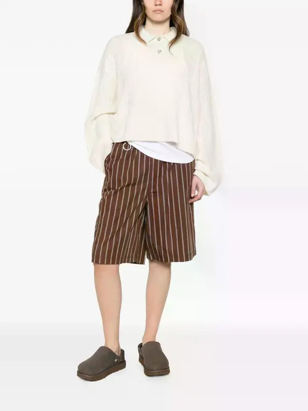 Études Studio Comfort Striped Shorts - Brown
