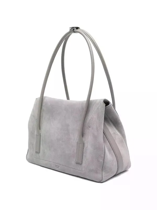 TOM FORD Eclipse Padlock Suede Tote - Grey