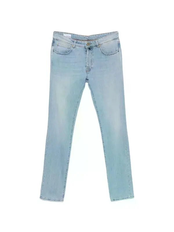 Incotex Faded-effect Five-pocket Jeans