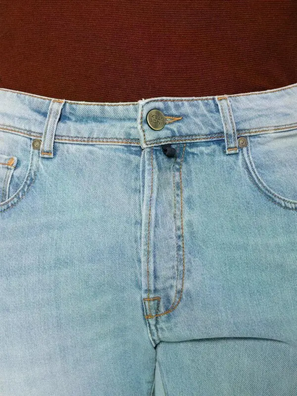 Incotex Faded-effect Five-pocket Jeans