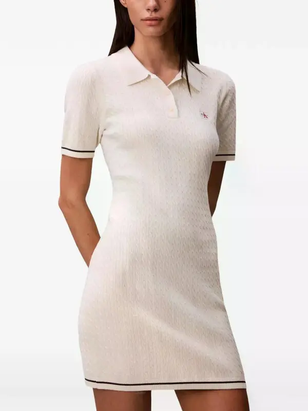 Calvin Klein Cable-knit Mini Dress