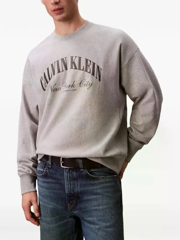 Calvin Klein Logo-embroidered Sweatshirt