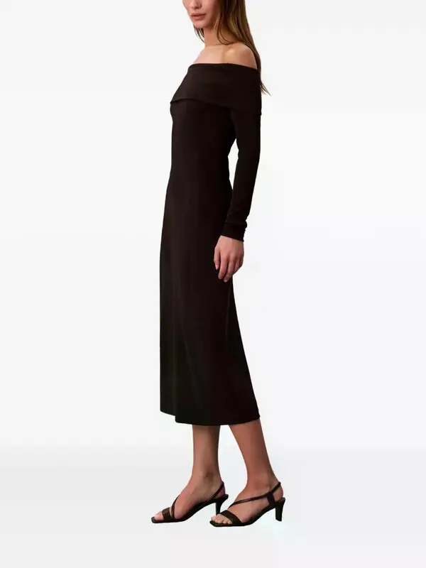 Calvin Klein Off-shoulder Midi Dress