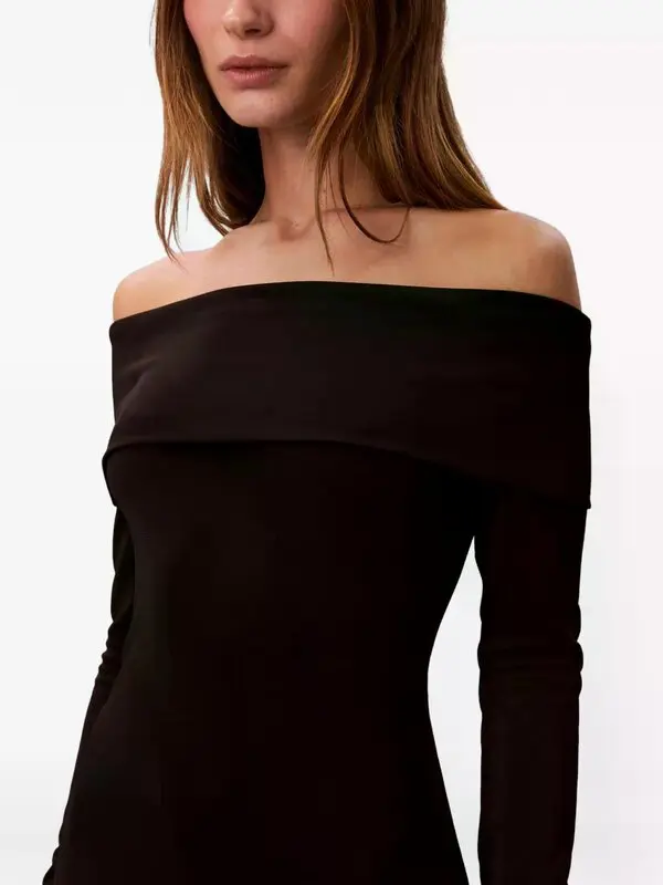 Calvin Klein Off-shoulder Midi Dress