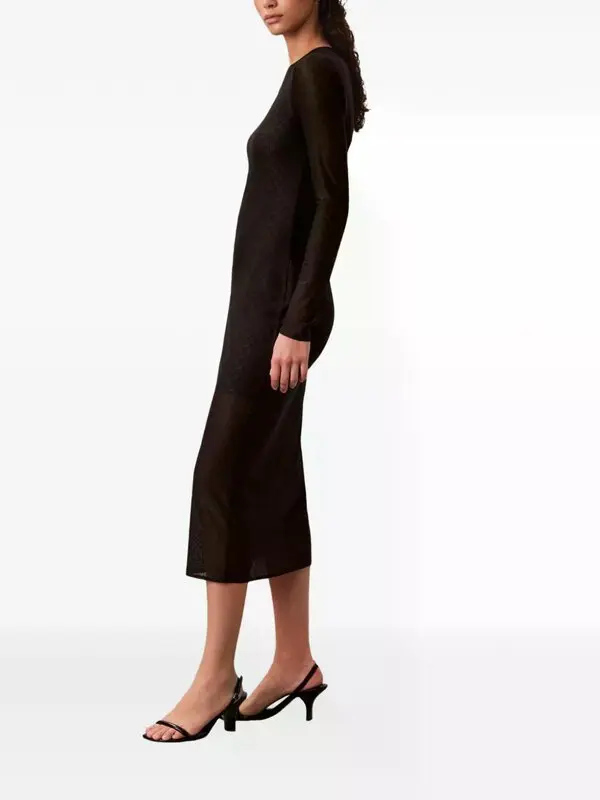 Calvin Klein Monogram-pattern Midi Dress