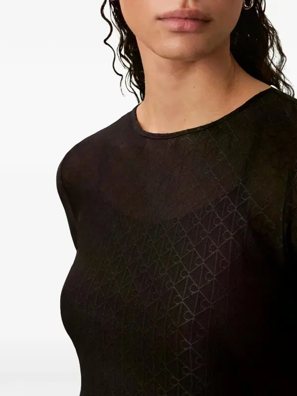 Calvin Klein Monogram-pattern Midi Dress
