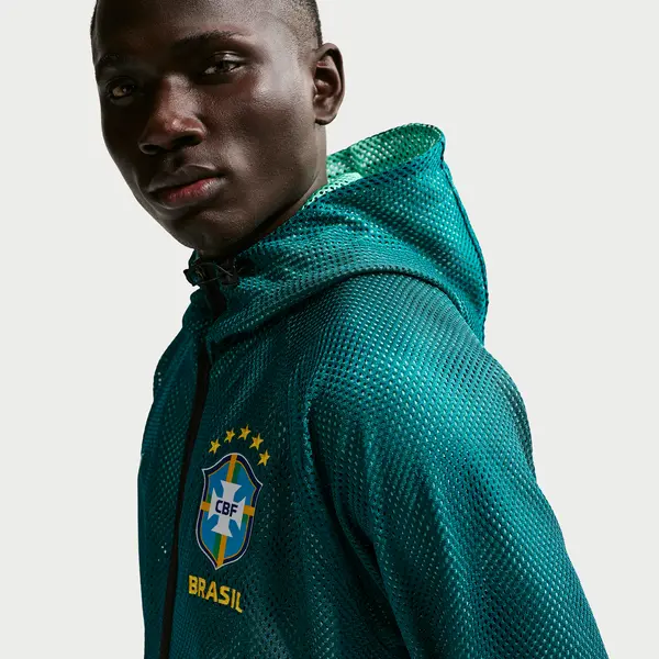 Nike Brazil Dri-fit Soccer Anthem Jacket