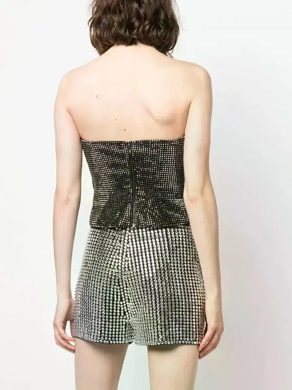 Roland Mouret Crystal-embellished Asymmetric Top
