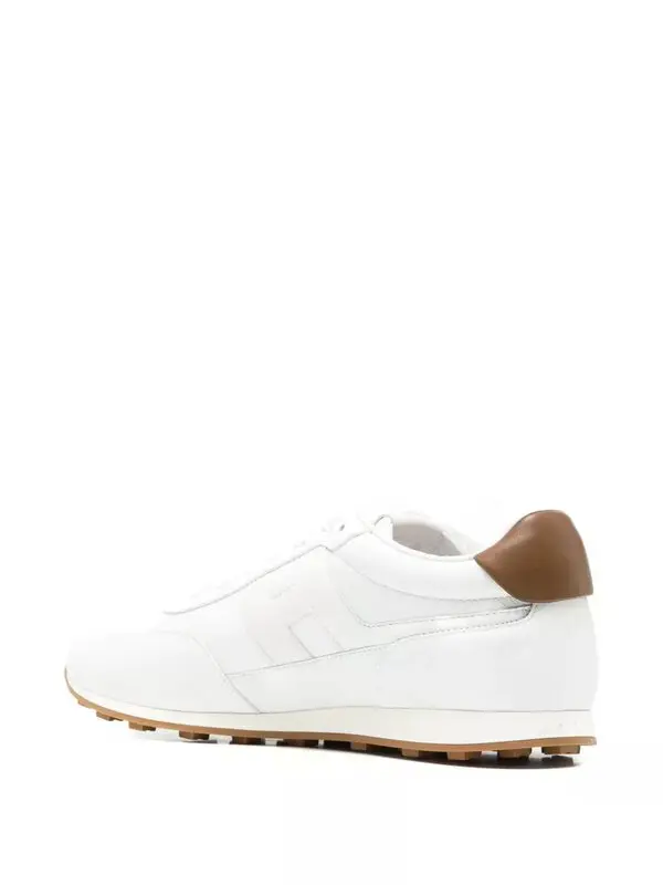 Hogan Logo-patch Leather Sneakers - White