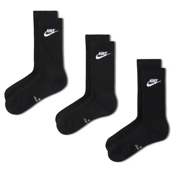Nike Everyday Elevated Crew Socks - Black