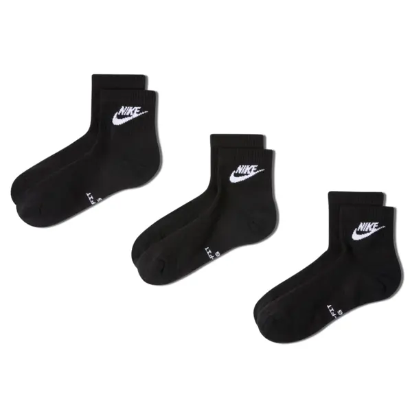 Nike Everyday Elevated Ankle Socks - Black