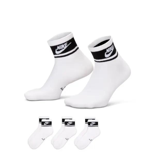 Nike Everyday Elevated Ankle Socks - White