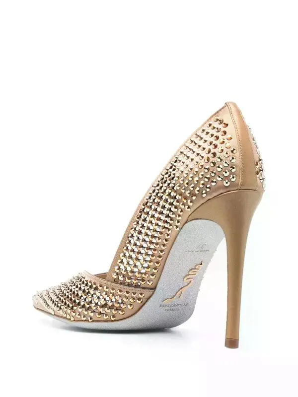 Rene Caovilla Swarovski-embellished Pointed-toe Pumps