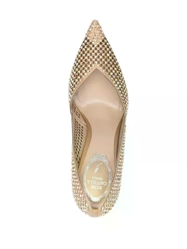 Rene Caovilla Swarovski-embellished Pointed-toe Pumps