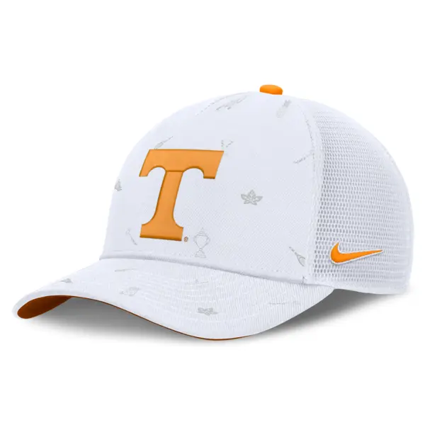 Nike Tennessee Country Club Golfin' Rise College Trucker Adjustable Hat - White