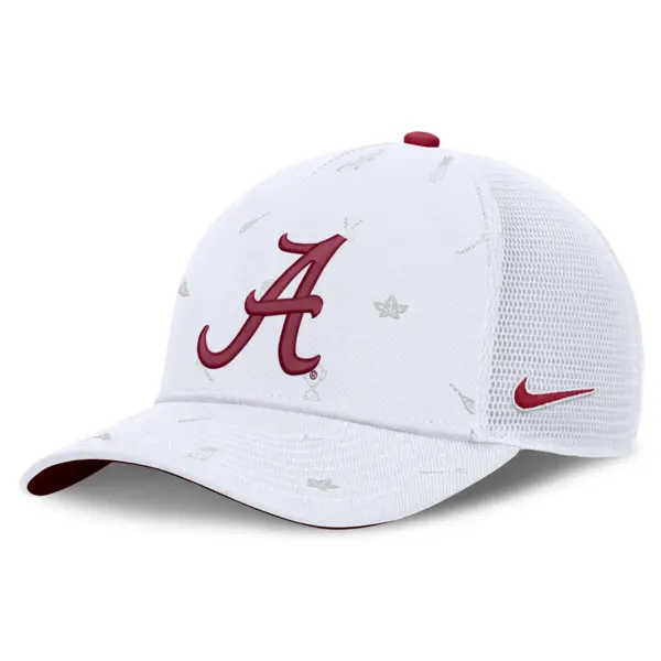 Nike Alabama Country Club Golfin' Rise College Trucker Adjustable Hat - White