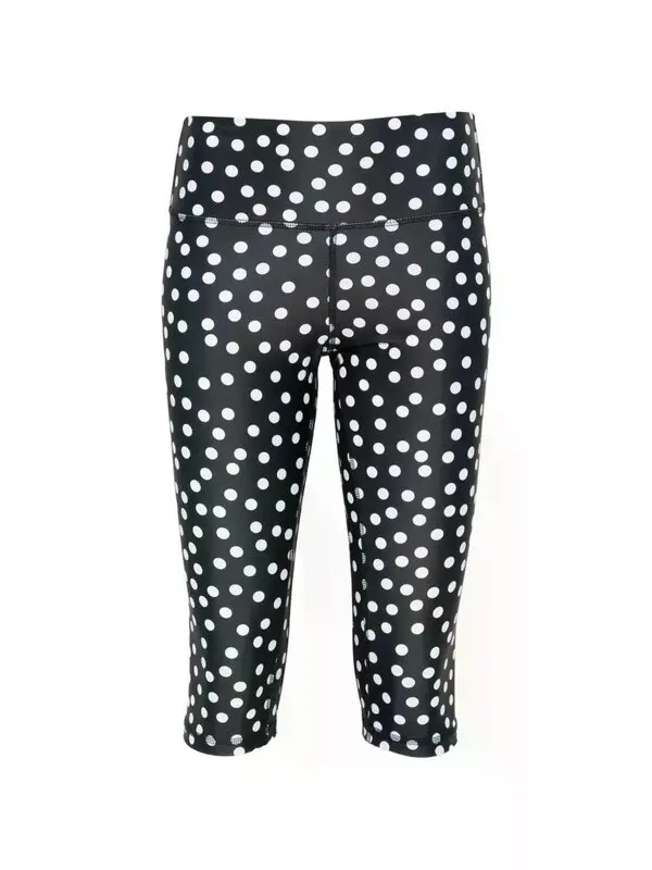 LESLIE AMON Capri Polka-dot Print Shorts