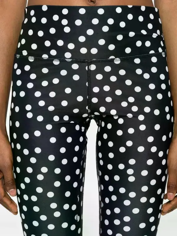 LESLIE AMON Capri Polka-dot Print Shorts