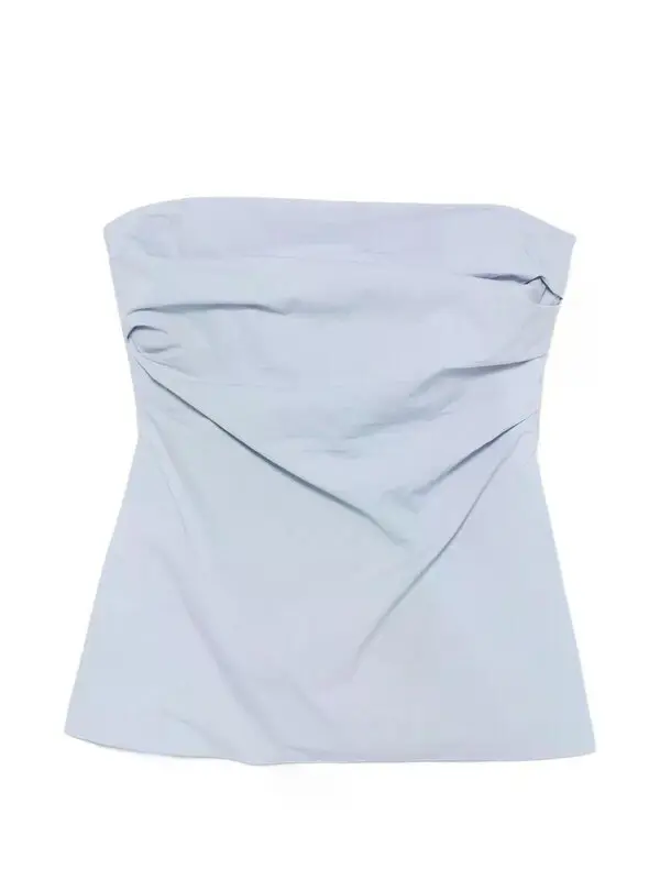 ST. AGNI Strapless Tie-back Top - Blue