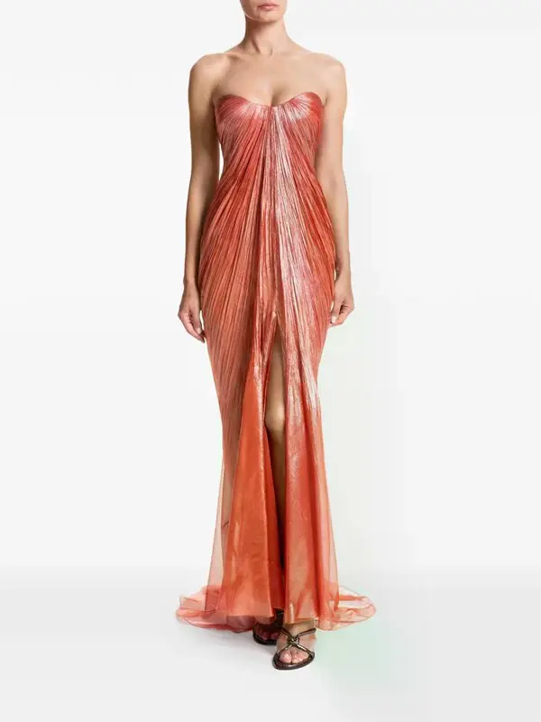MARIA LUCIA HOHAN Victoria Ruched Maxi Dress