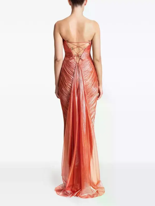 MARIA LUCIA HOHAN Victoria Ruched Maxi Dress