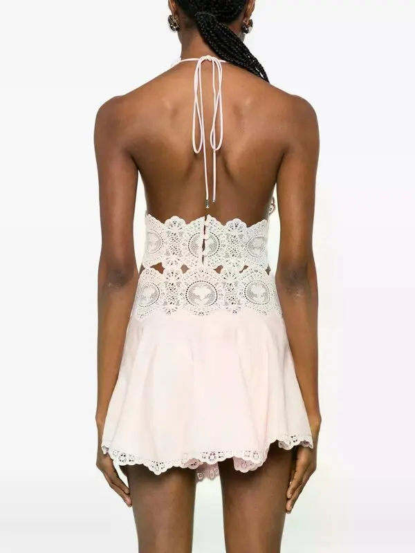 Retrofete Kismet Lace-trim Halter Neck Top