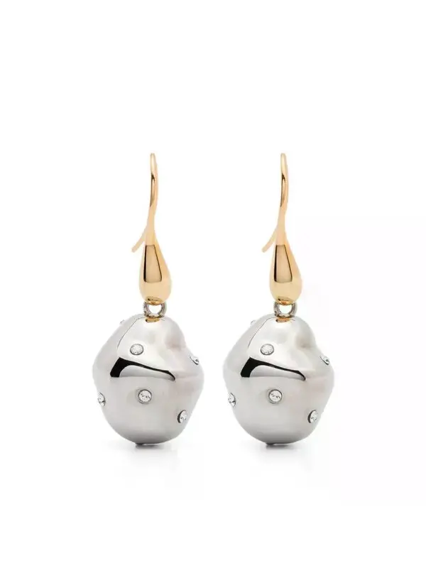 Marni Crystal-embellished Drop Earrings - Silver