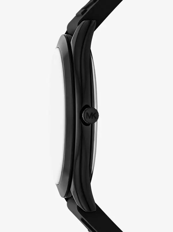 Michael Kors Oversized Stainless Steel And Silicone Aspyn Watch
