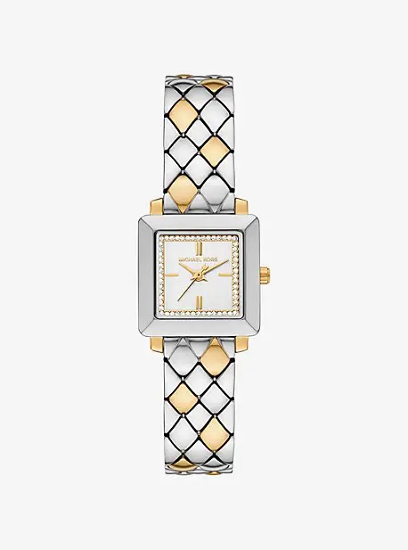 Michael Kors Petite Pavé Two-tone Watch - Silver