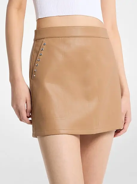 Michael Kors Studded Skirt - Brown