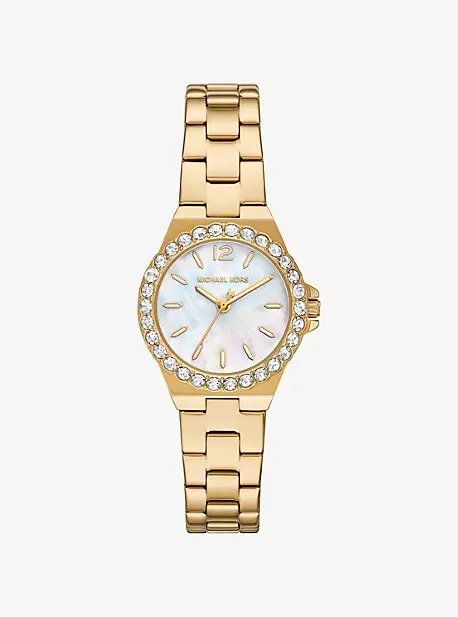 Michael Kors Mini Pavé Watch - Gold
