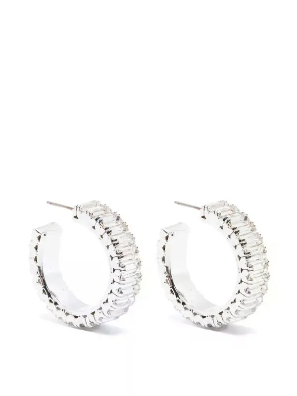 Magda Butrym Baguette Half-hoop Earrings - Silver