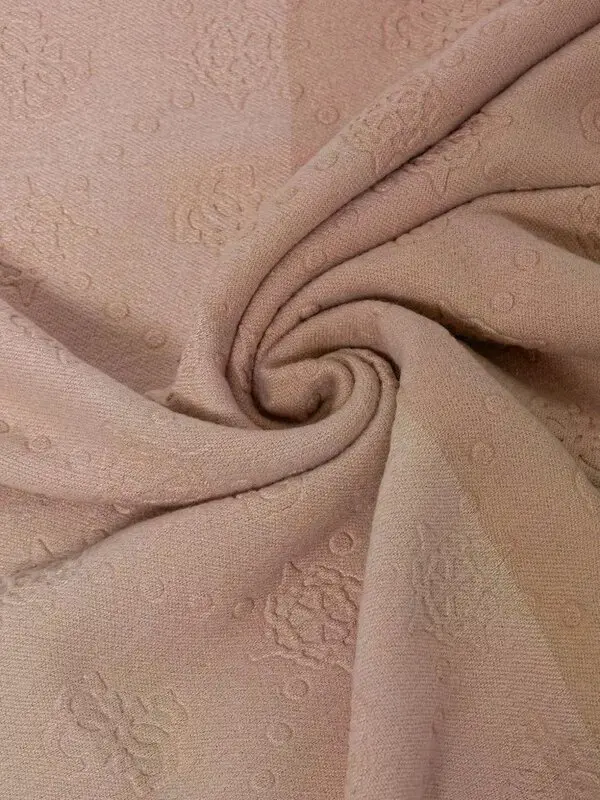Guess Logo-jacquard Fringed Scarf