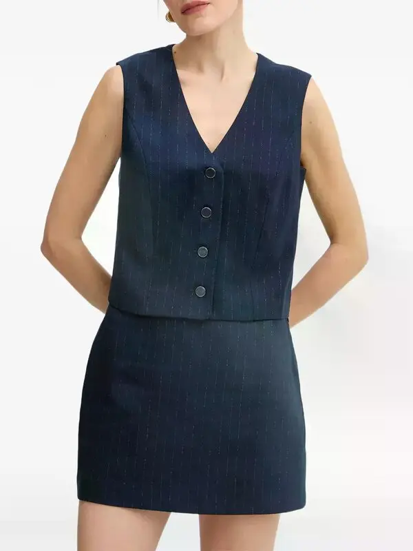 Guess Pinstripe Mini Skirt