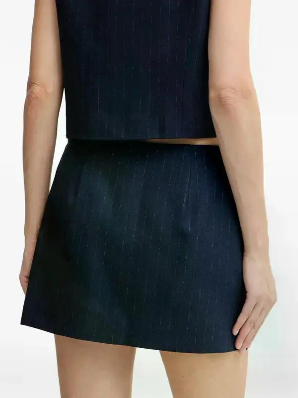 Guess Pinstripe Mini Skirt