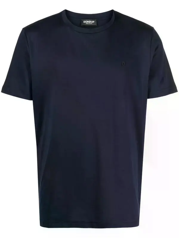 DONDUP Round-neck Cotton T-shirt - Blue
