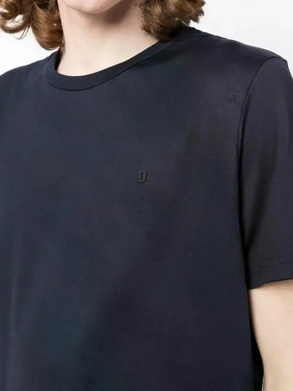 DONDUP Round-neck Cotton T-shirt - Blue